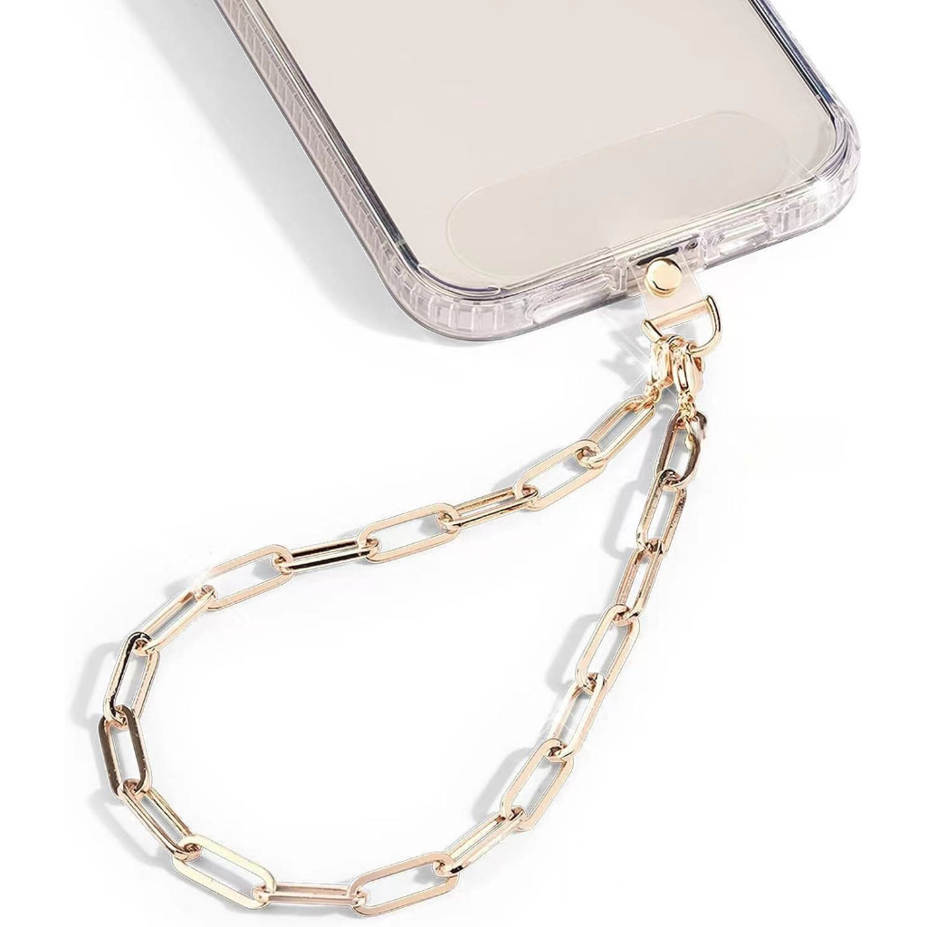 New Style Mobile Phone Charm with Gold Metal Chain-Detachable Mobile ...