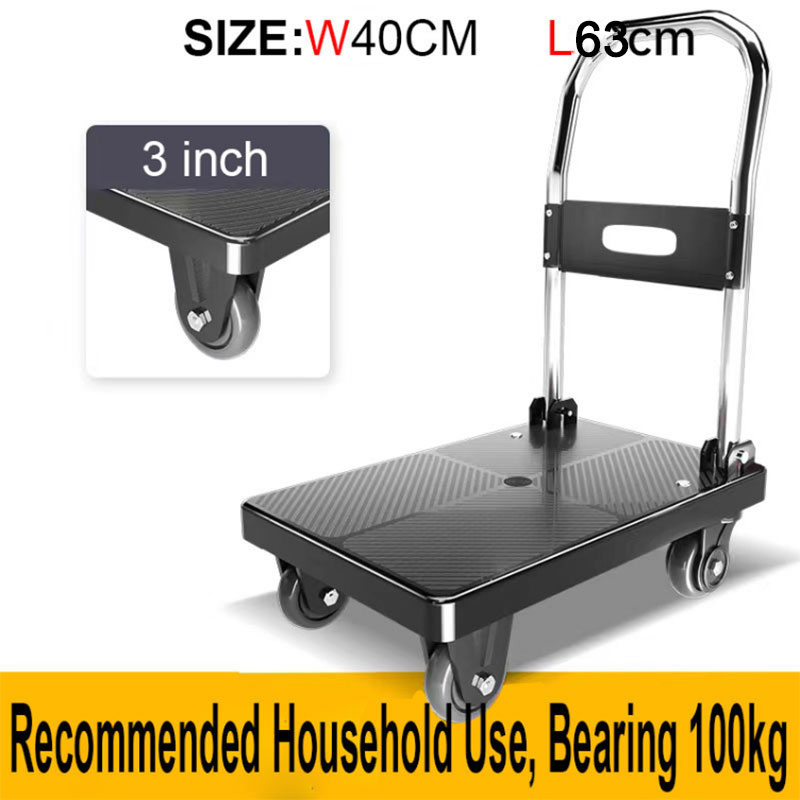 Platform Trolley Folding Platform Cart 200-600kg Capacity Rolling ...