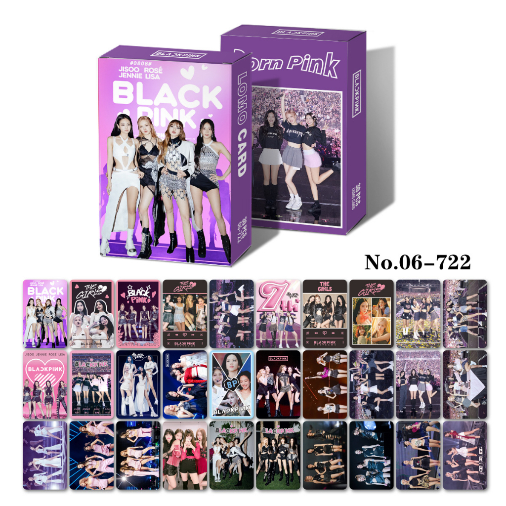 Blackpink 7th Anniversary Album Photocard Lisa Rose Jennie Lomo Card ...