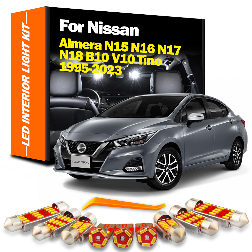 Interior LED For Nissan Almera N15 N16 N17 N18 B10 V10 Tino 1995-2019 ...