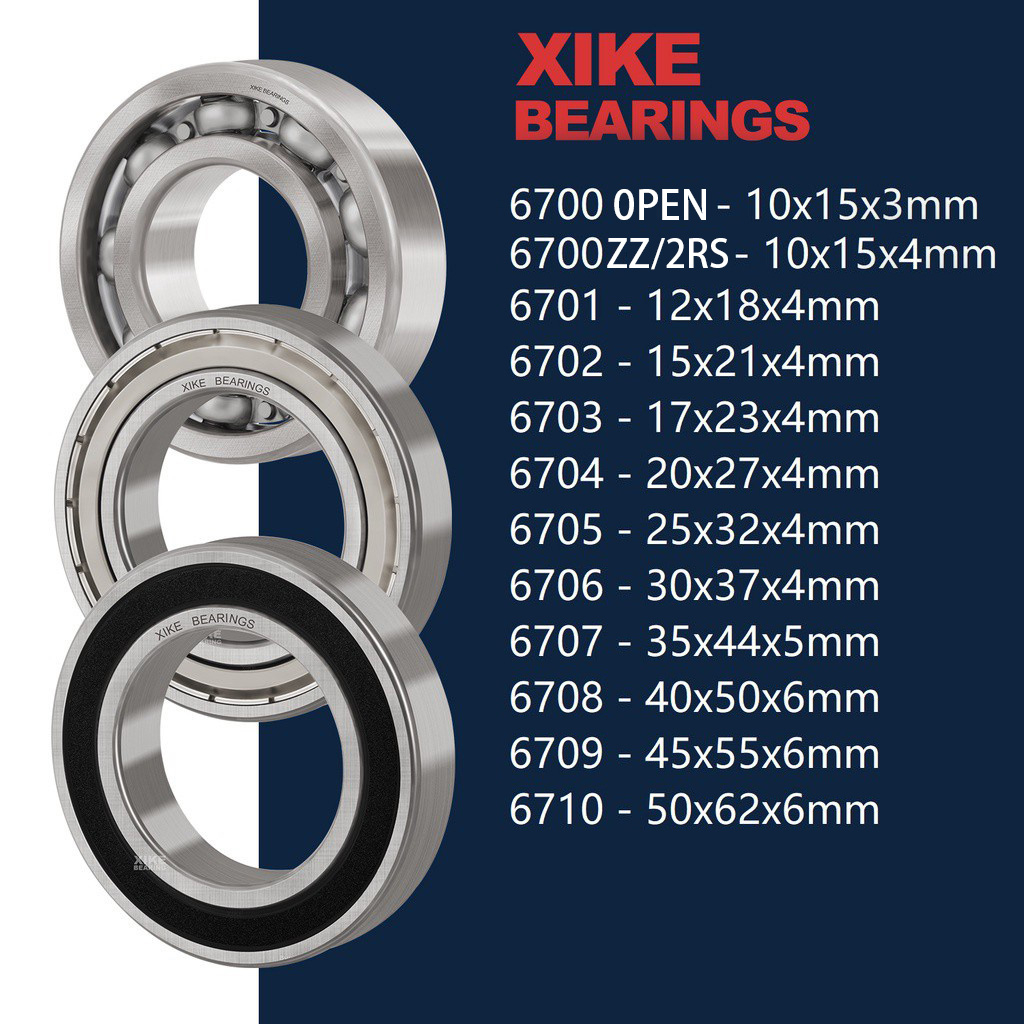 XiKe 6700 6701 6702 6703 6704 6705 6706 6707 6708 6709 6710 2RS/ZZ/Open ...