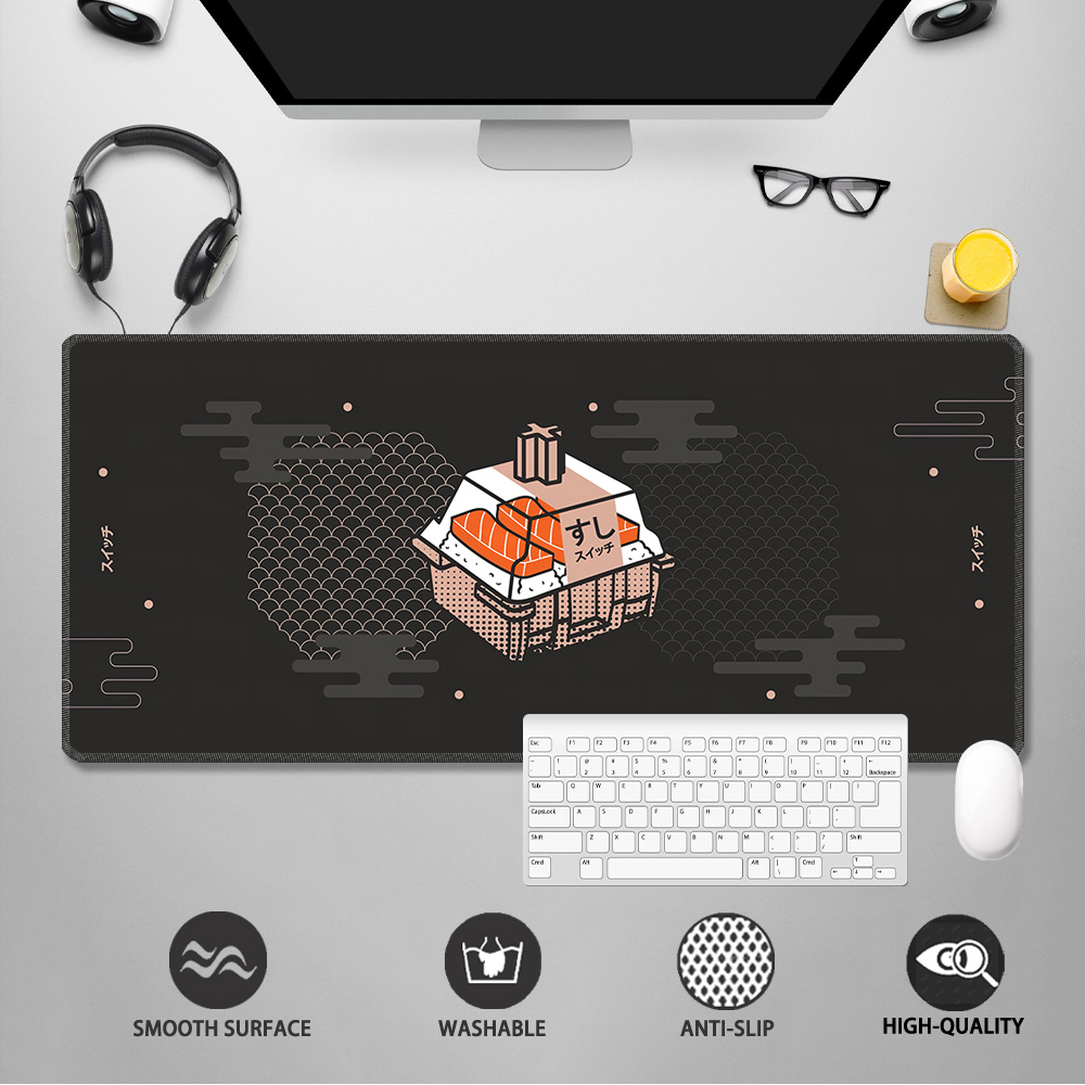 Japanese Art Sushi Suitchi Gaming Deskmat | Extended Mousepad ...