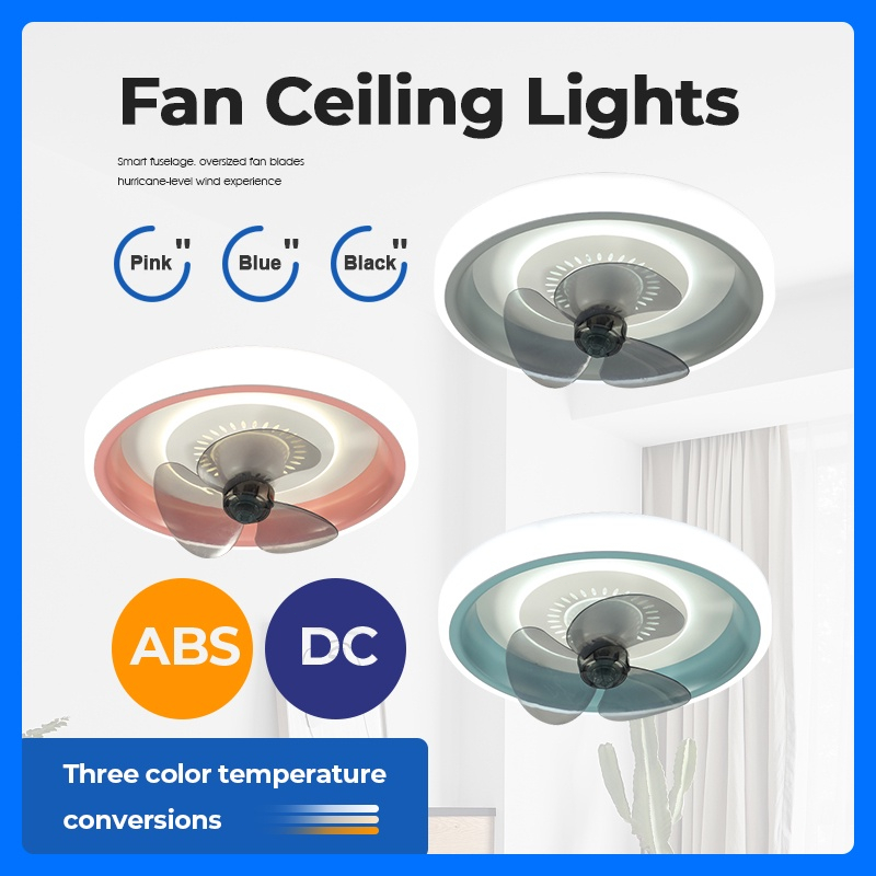 【GuangMao】360° Movable Ceiling Fan With LED Light（φ50cm ）Room Light ...