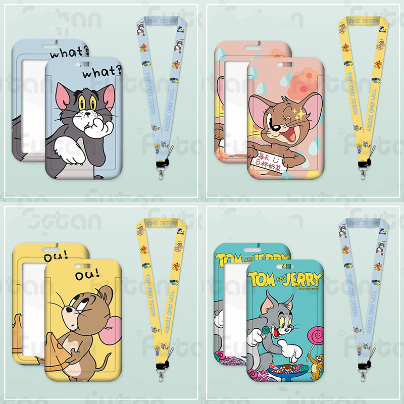 Cartoon Tom and Jerry ID Card Holder / Name Tag Holder / Access Card ...