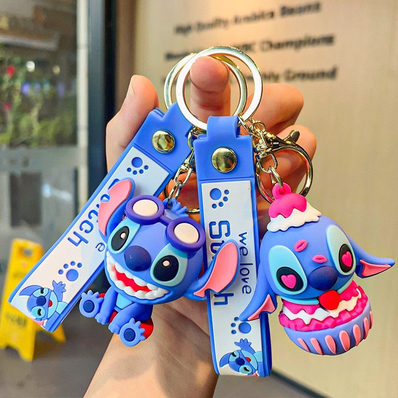Cartoon cute Lilo & Stitch Scrump doll keychain Exquisite Stitch Scrump ...