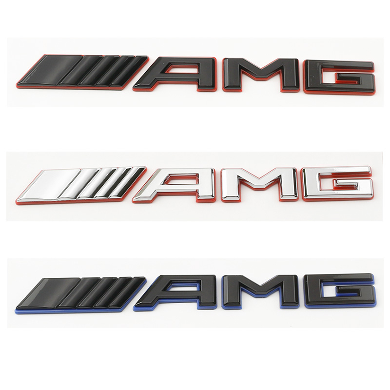 NEW 3D Mercedes-Benz AMG logo Double layer process AMG Car Rear Trunk ...