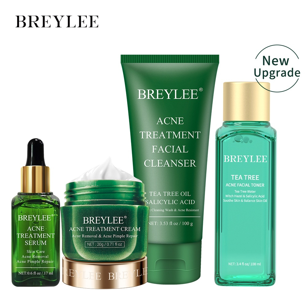 Breylee Acne Treatment Set Oil Control Acne Removal (Facial Cleanser,Acne toner ,Serum ,Cream ...