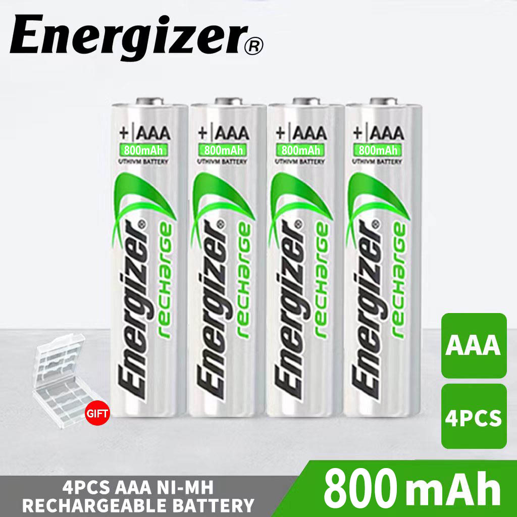 Energizer 1.2V AAA Battery 800mAh NI-MH Rechargeable Battery for Clocks ...