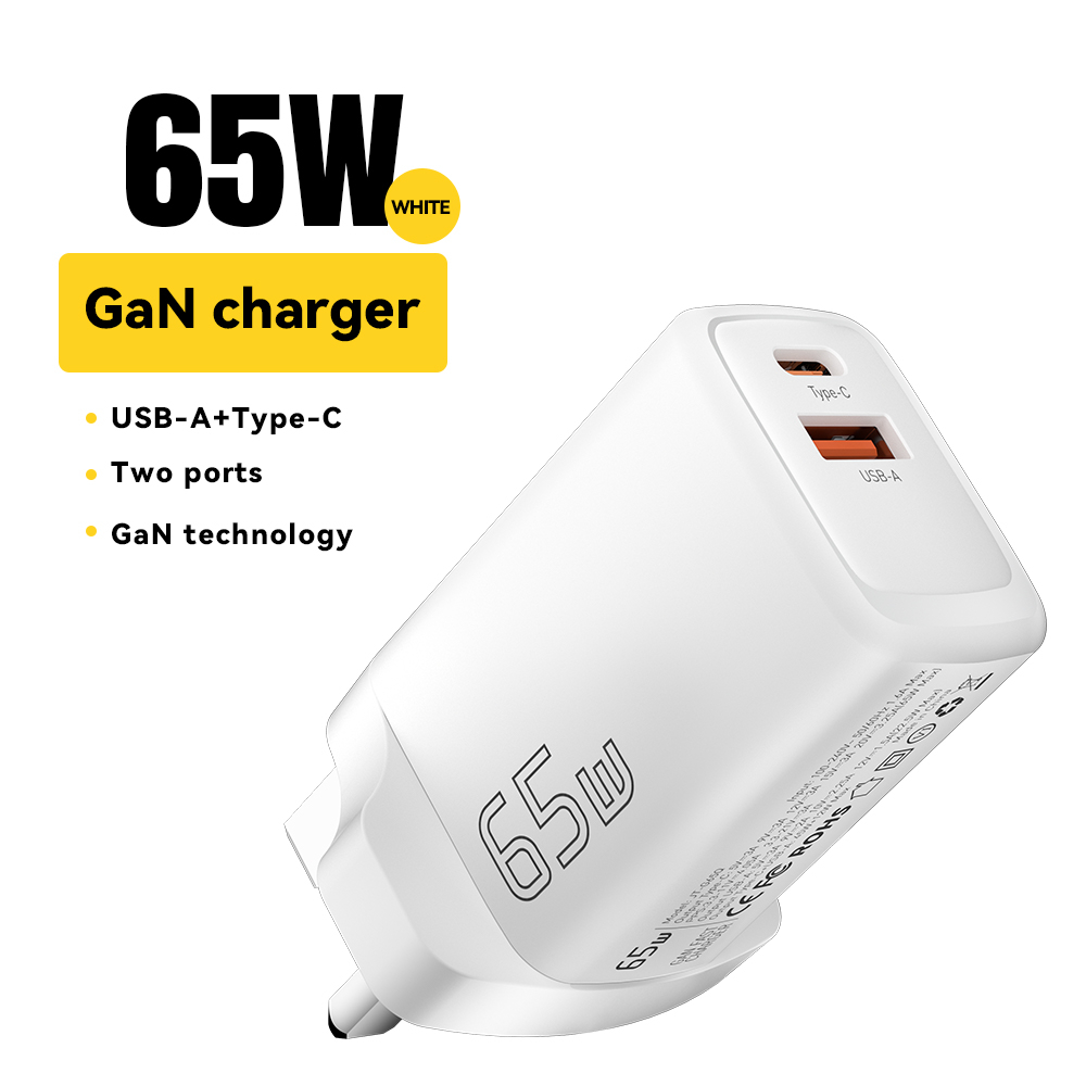 Essager 65W Usb Type C charger 3 ports smart chip shunt GaN travel ...