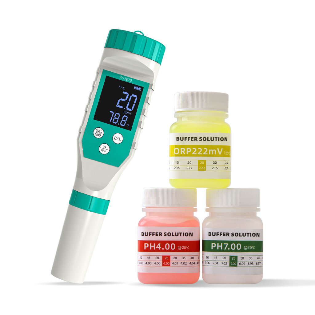7 in 1 Digital PH Meter PH/Temp/TDS/ORP/EC /FAC/Salinity Chlorine ...
