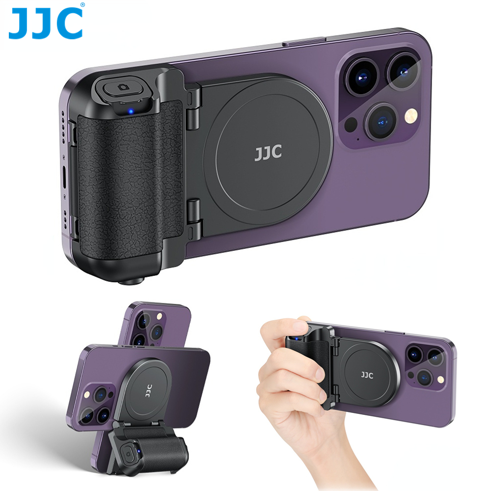 JJC Magnetic Phone Grip Bluetooth Remote Shutter for Smartphone Apple ...