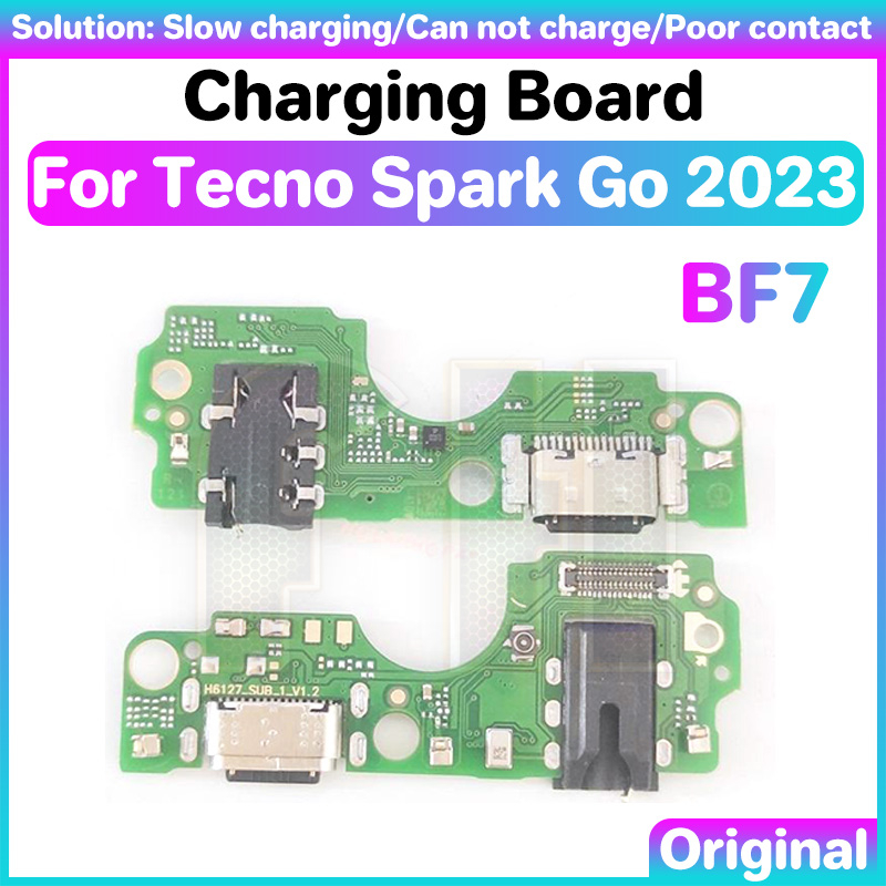 USB Charging charger port board for Tecno Spark GO 2023 BF7 with IC USB ...