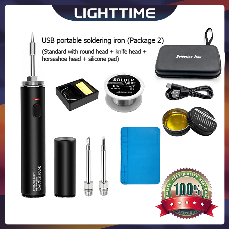 Wireless Charging Electric Soldering Iron Set Solder Iron USB 5V 8W ...