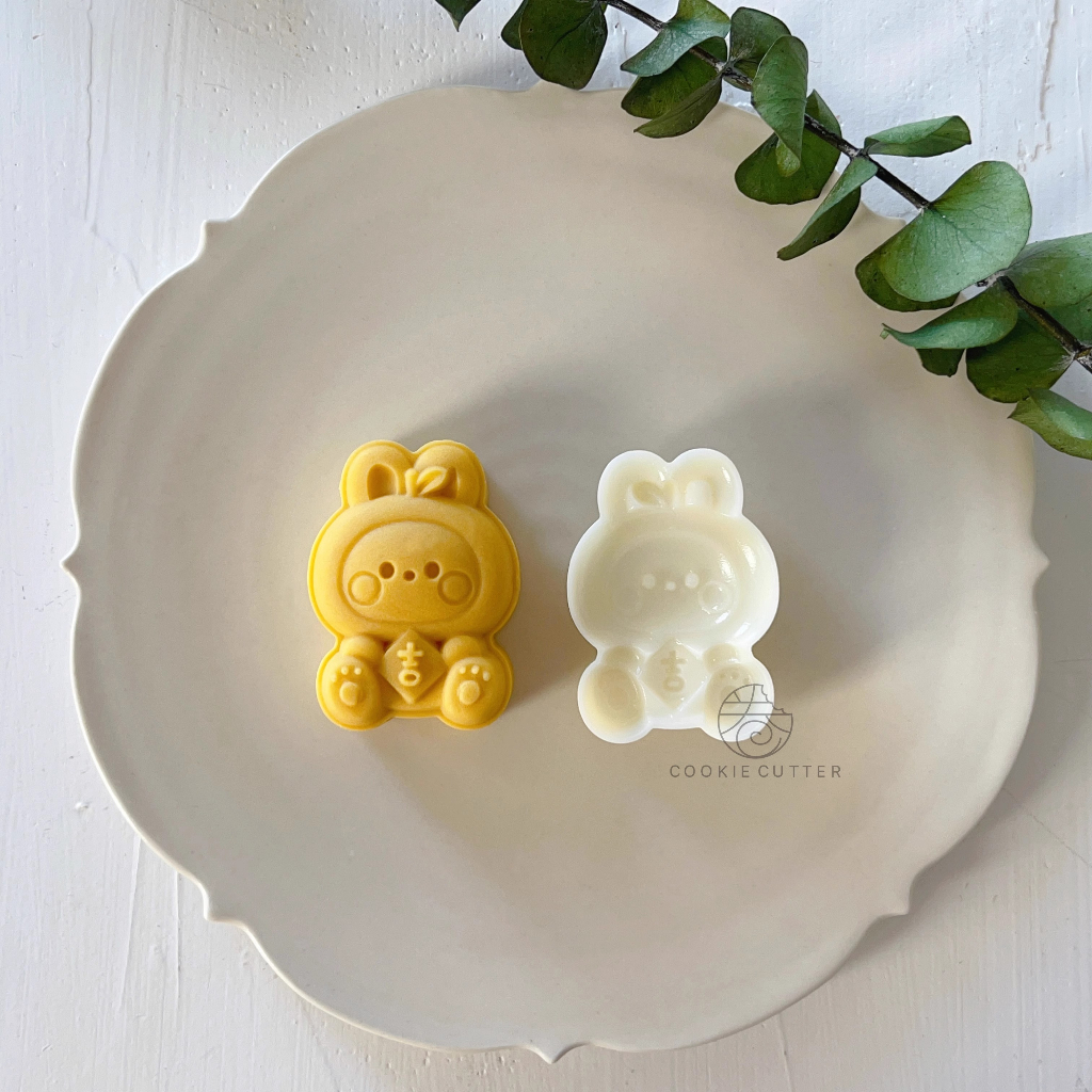 20g 50g Mini Mooncake Mould Tangerine Bunny Animal Shape Cookie Pastry ...
