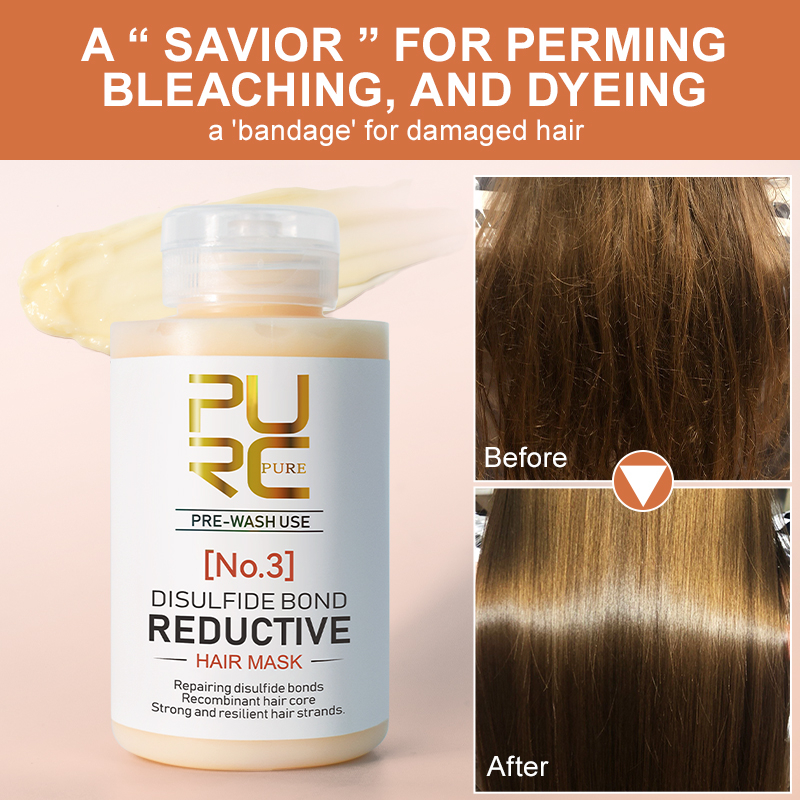 PURC hydrolyzed keratin Strong and resilient hair Mask strands ...