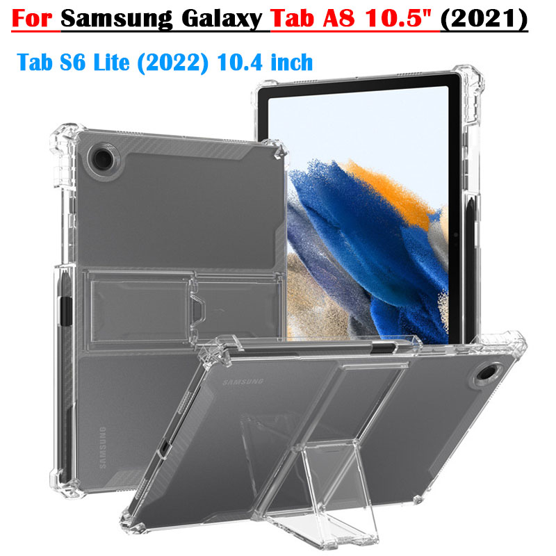 Transparent Adjustable Stand Cover For Samsung Galaxy Tab A 8 10.5 ...