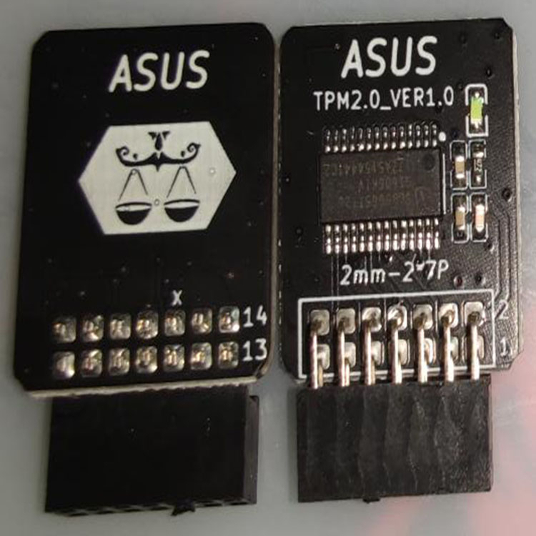14-1 Pin TPM 2.0 Module 2.0mm for ASUS Motherboard Chip DIY Updating ...