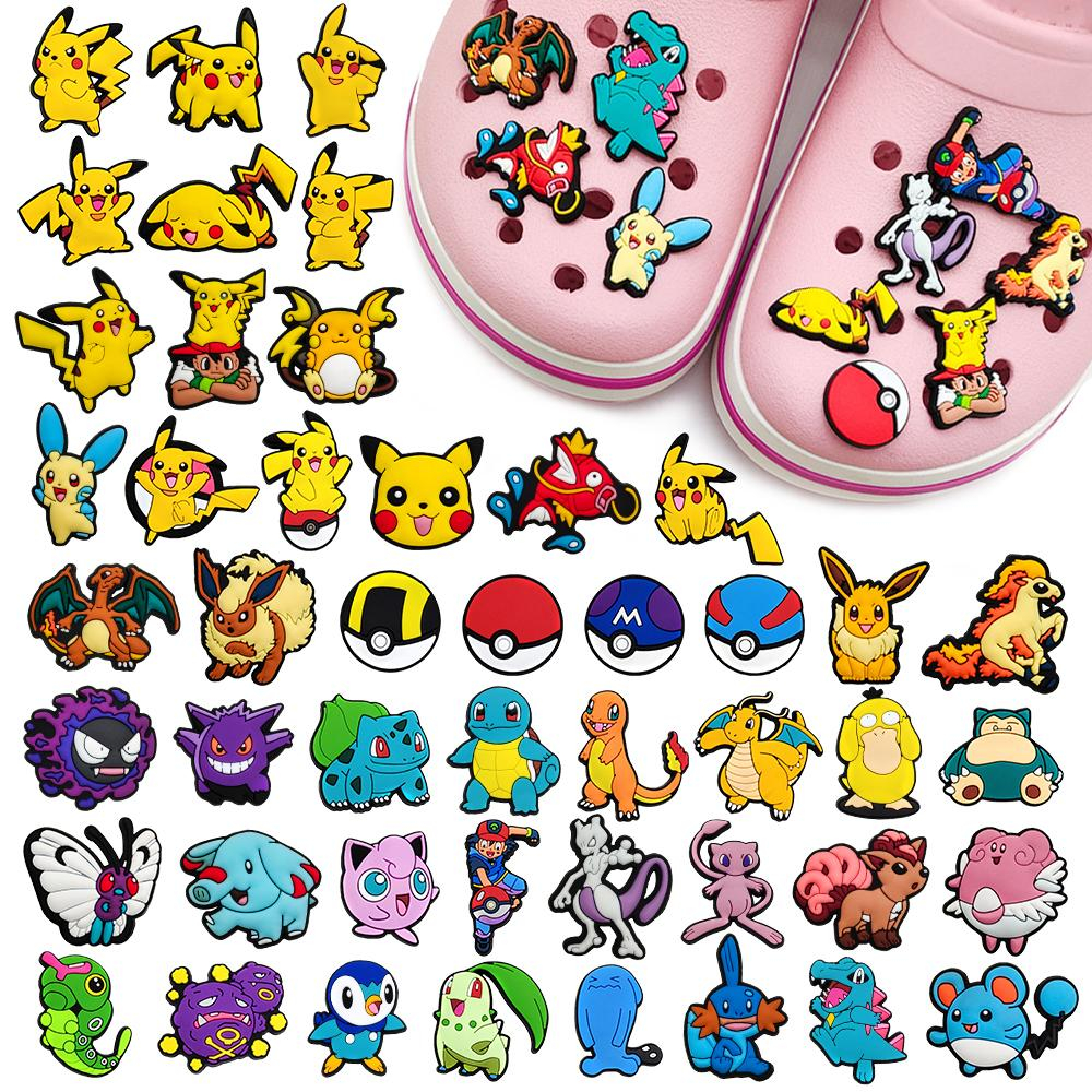 Hot Pokemon jibz 1pcs cartoon spirit Shoe Charms DIY clogs Shoe ...