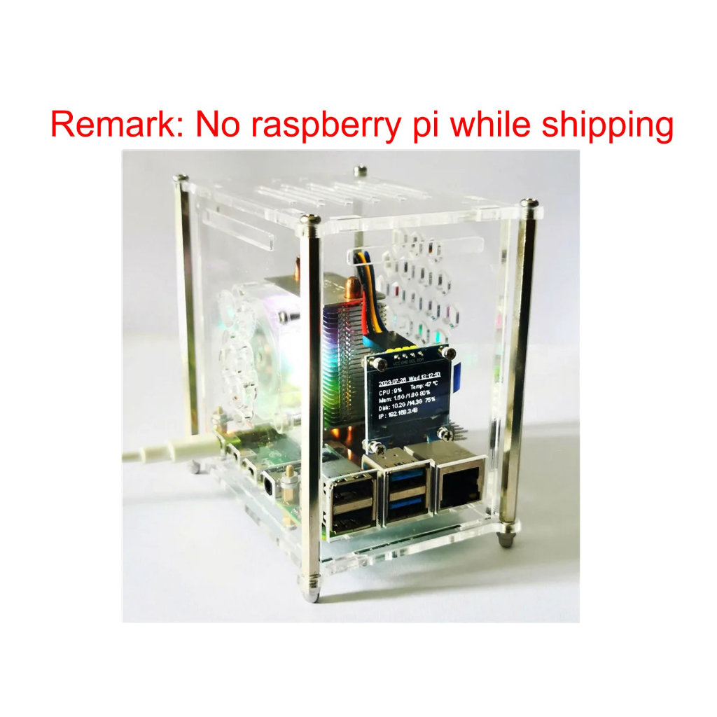 Raspberry Pie 4B Vertical Ice Tower Glare Fan PWM Speed Regulating U ... Raspberry Pie 4B Vertical Ice Tower Glare Fan PWM Speed Regulating U ...