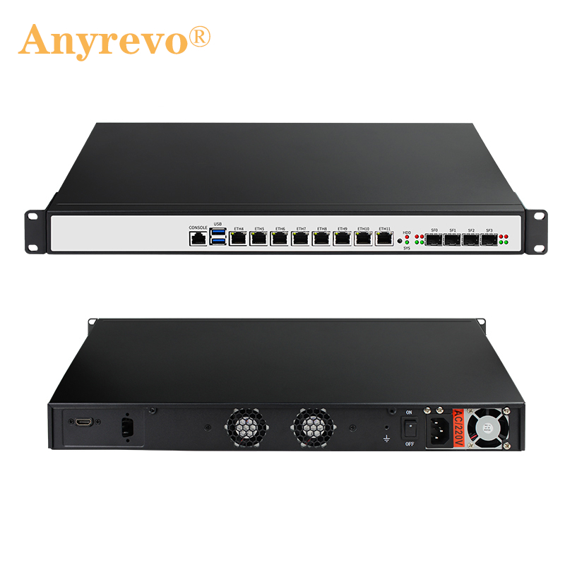1U rack Intel Core I3 I5 I7 E3-1225 V5 10G SFP+ Server X86 firewall ...