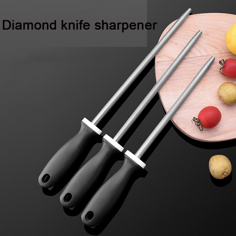 Diamond Sharpening Rod 8/9/10 inch Kitchen Handheld Sharpening Tool ...
