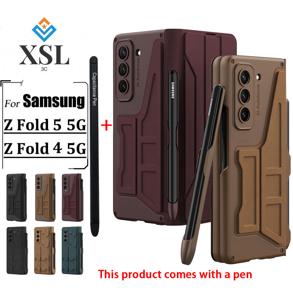 New Fold5 case With pen For Samsung Galaxy Z Fold5 Cover Fold4 casing ...