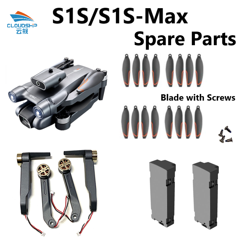S1S Mini Drone Blade Original Propellers And Leg Spare Part S1S-Max Arm ...