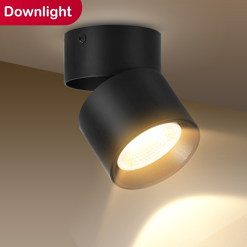 Led Downlight Tri Color 220v Pin Light Surface Mounted Folding Ceiling ...