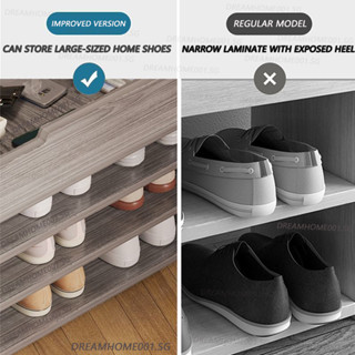 New Arrival Multi-laye shoe rack wooden shoe rack with seat covered ...