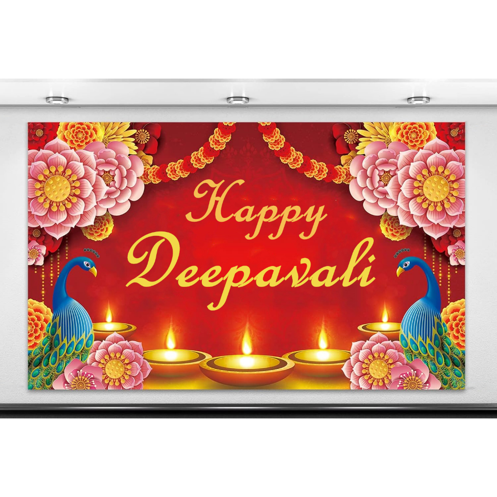 Happy Deepavali Photography Background Happy Diwali Photo Booth ...