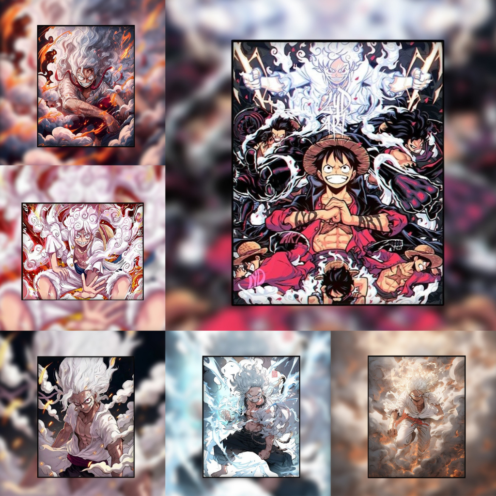 DROFE paint by number One Piece Luffy painting by numbers diy painting ...