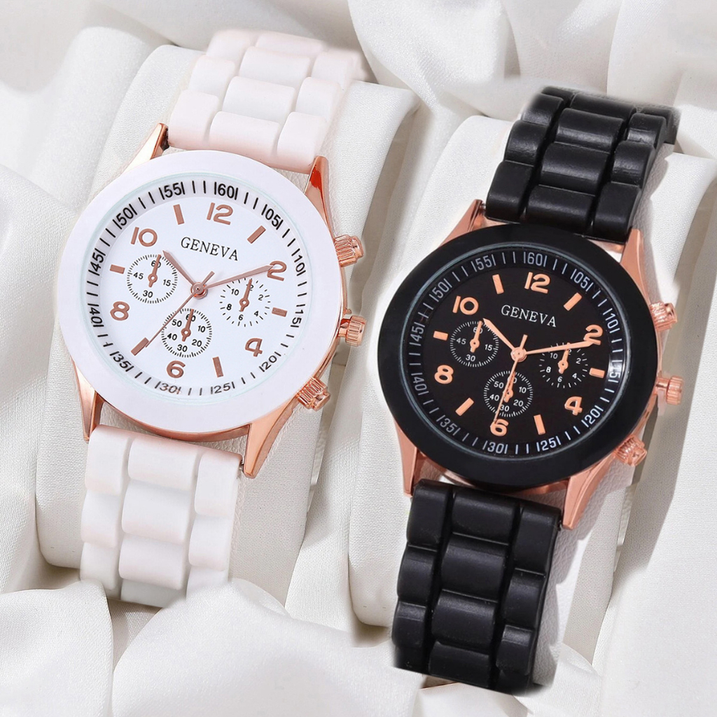 GENEVA Children's Watch LED Electronic Watch Korean Square Children ...