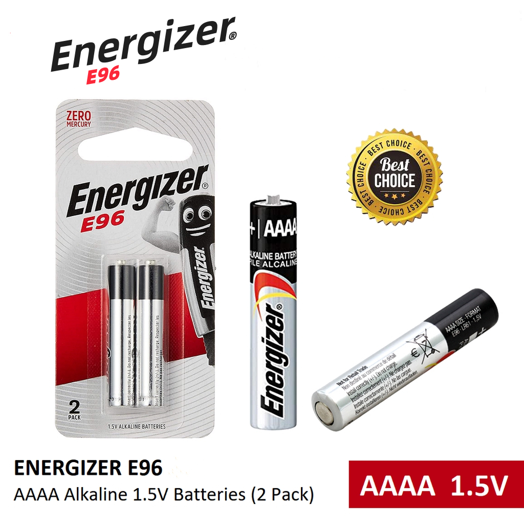 ENERGIZER E96 AAAA 1.5V MAX ALKALINE BATTERIES BATTERY (2 PACK) | Shopee Singapore