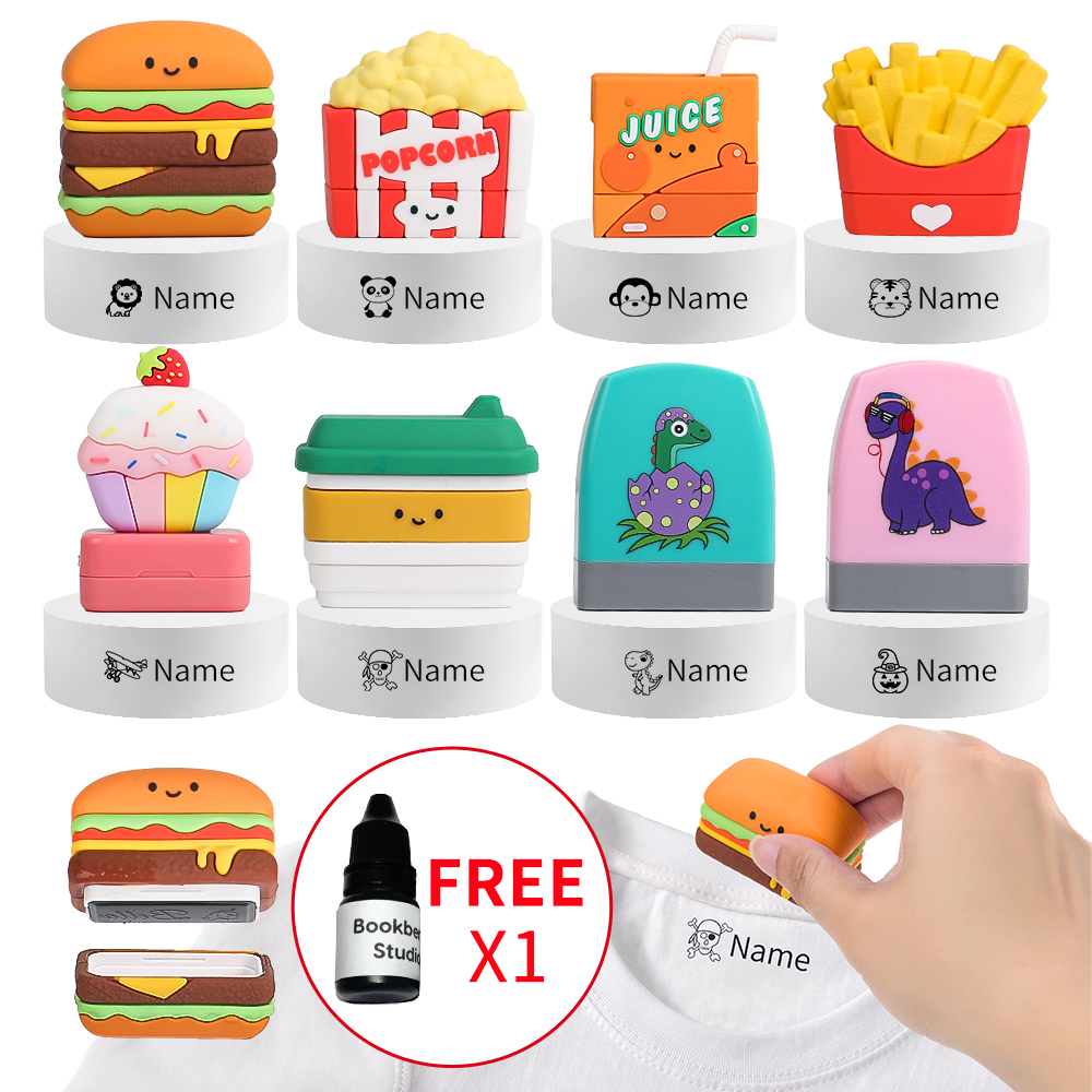 Custom Name Stamp Fabric Name Stamp Waterproof Stamp | Baby Student ...