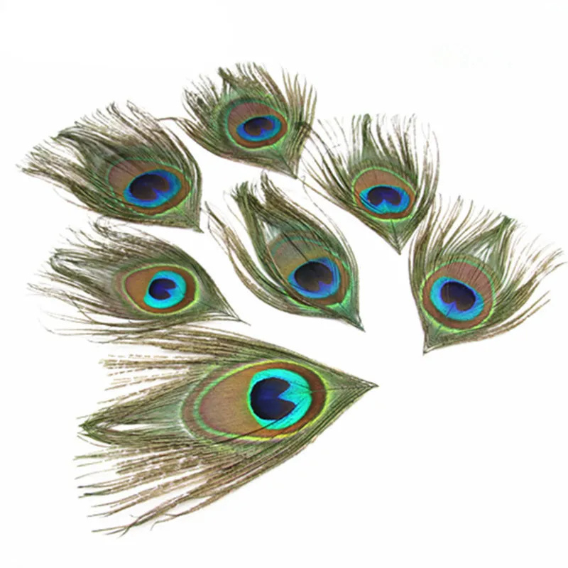 20Pcs Real Peacock Feathers Eye Trimmed 10-15CM/4-6inch Peacock Eye ...