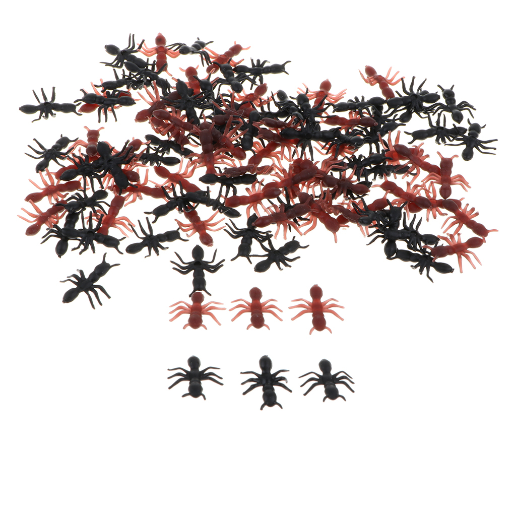 [SIMHOA2] 100Pcs Fake Ants Bug Figure Kids Joke Toy Halloween Party ...