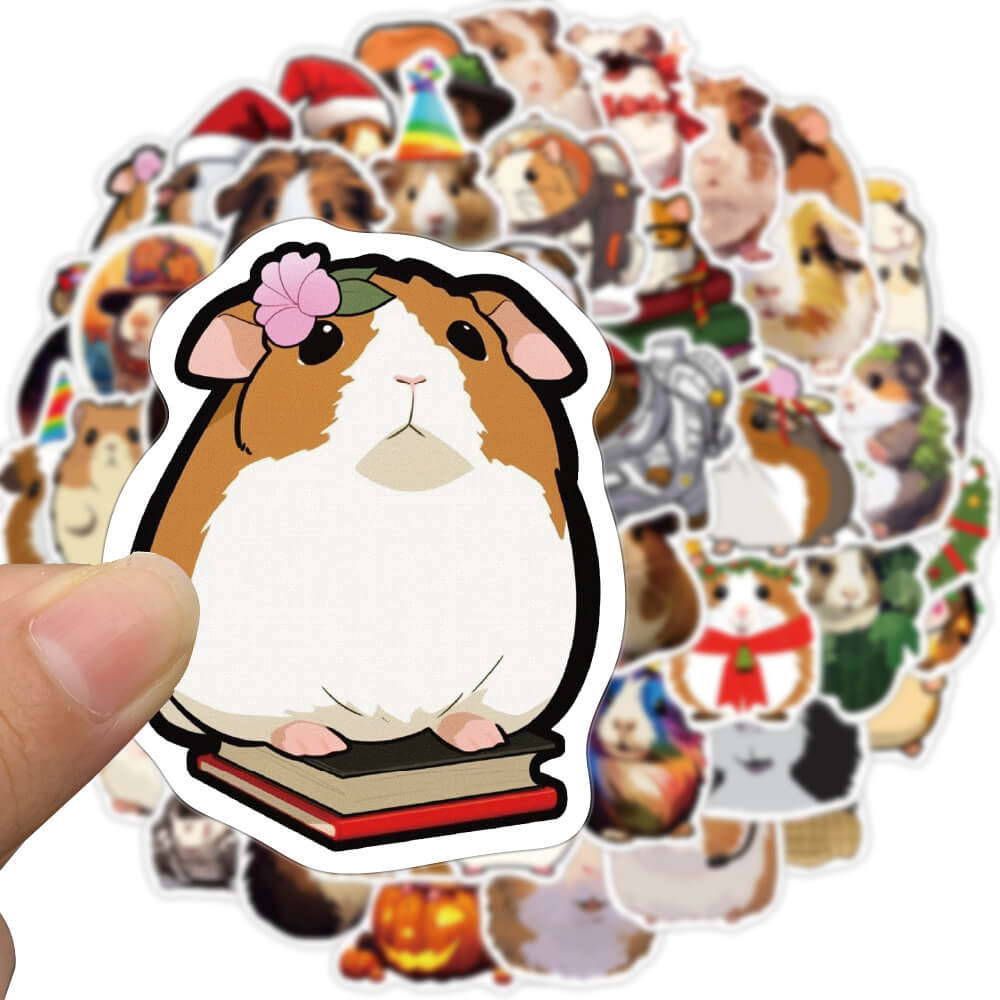 【Large sticker】50PCS Cute Hamster Stickers School Stationery Children's ...