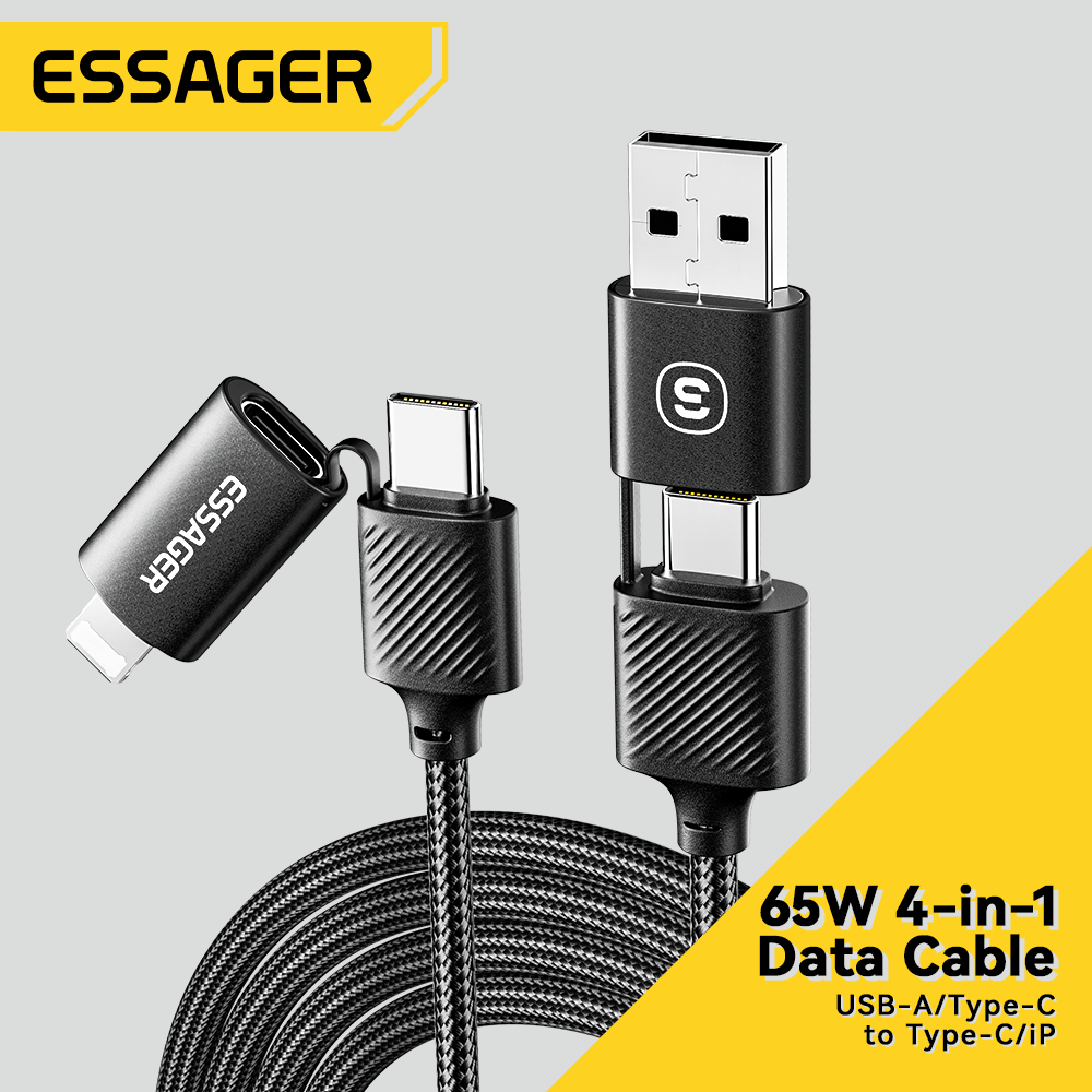 ESSAGER Star 65w 4 In 1 Multi-interface Fast Charging Data Cable ...