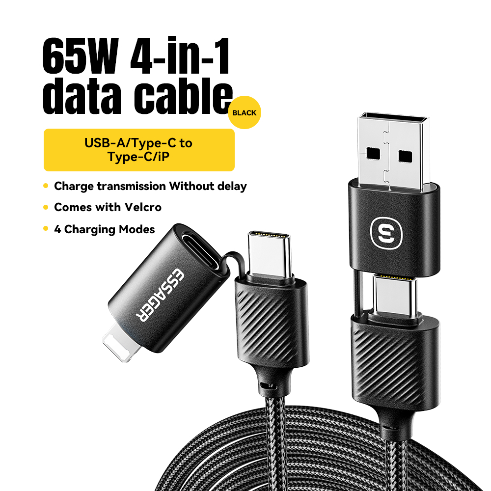 ESSAGER Star 65w 4 In 1 Multi-interface Fast Charging Data Cable ...