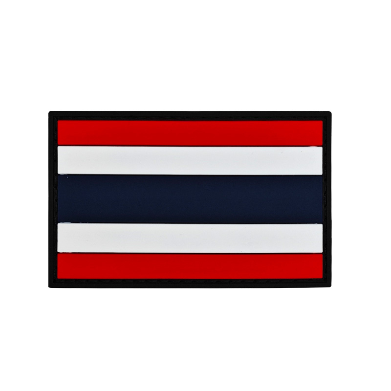 T Thailand Flag 3D PVC Rubber Velcro Silicone Patch Badge Flag with Hook | Shopee Singapore