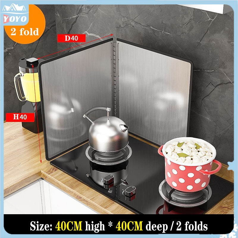 Kitchen 304 oil baffle cover gas stove stainless steel Baffle for ...