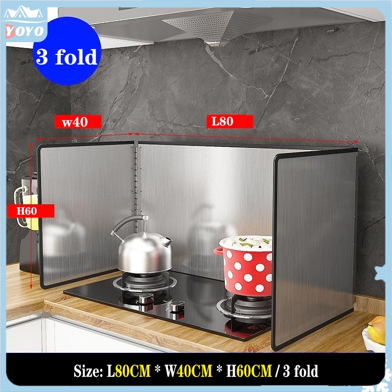 Kitchen 304 oil baffle cover gas stove stainless steel Baffle for ...