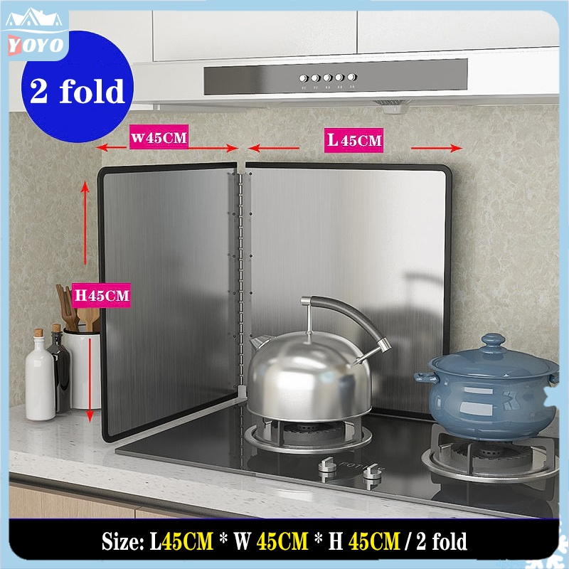 Kitchen 304 oil baffle cover gas stove stainless steel Baffle for ...