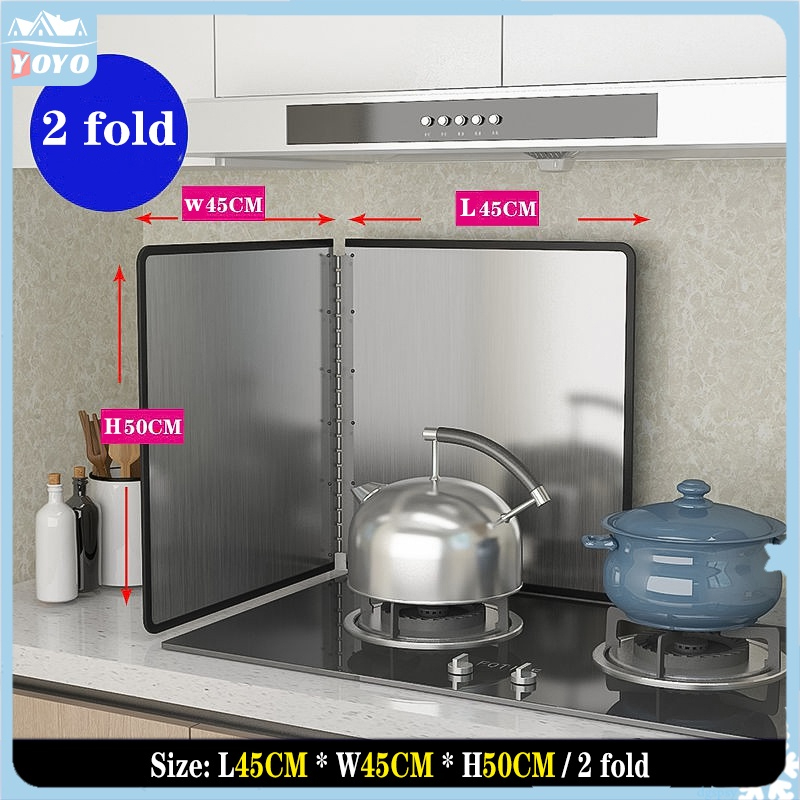 Kitchen 304 oil baffle cover gas stove stainless steel Baffle for ...