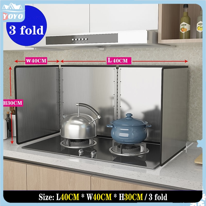 Kitchen 304 oil baffle cover gas stove stainless steel Baffle for ...
