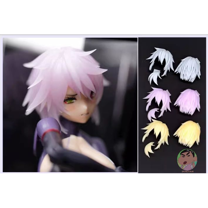 SH STUDIO 1/12 Hair style three colors group F Resin Garage Kit ...