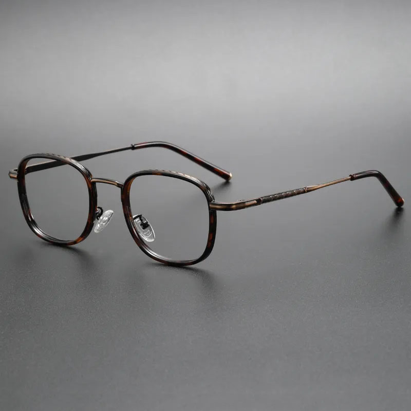 New Metal Retro Myopia Glasses Frame for Men and Women Literature and ...