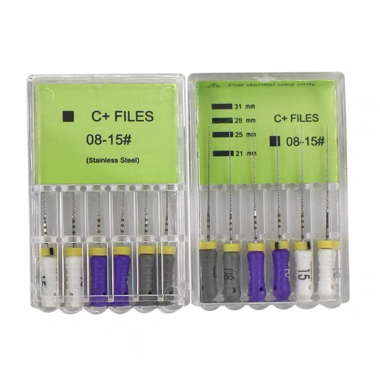 21 25mm Dental C Plus Files Stainless Steel Endo Files Endodontics Root