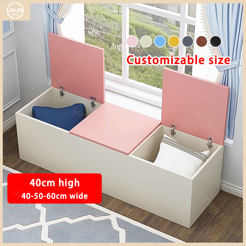 40cm high bay window storage cabinet custom flip-top can sit storage ...