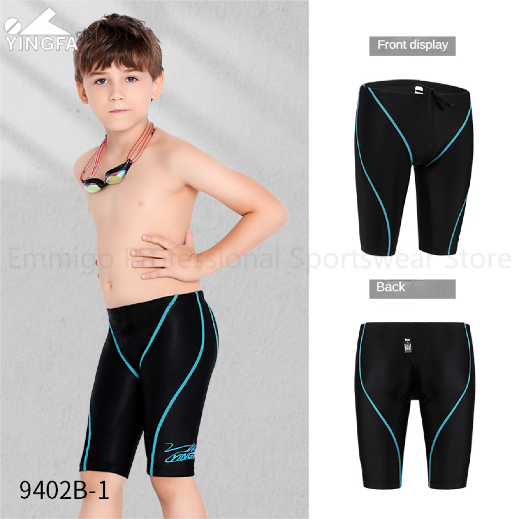 YINGFA Kid Trainning Swimsuit Fina Approved Chlorine Resistant Racing ...